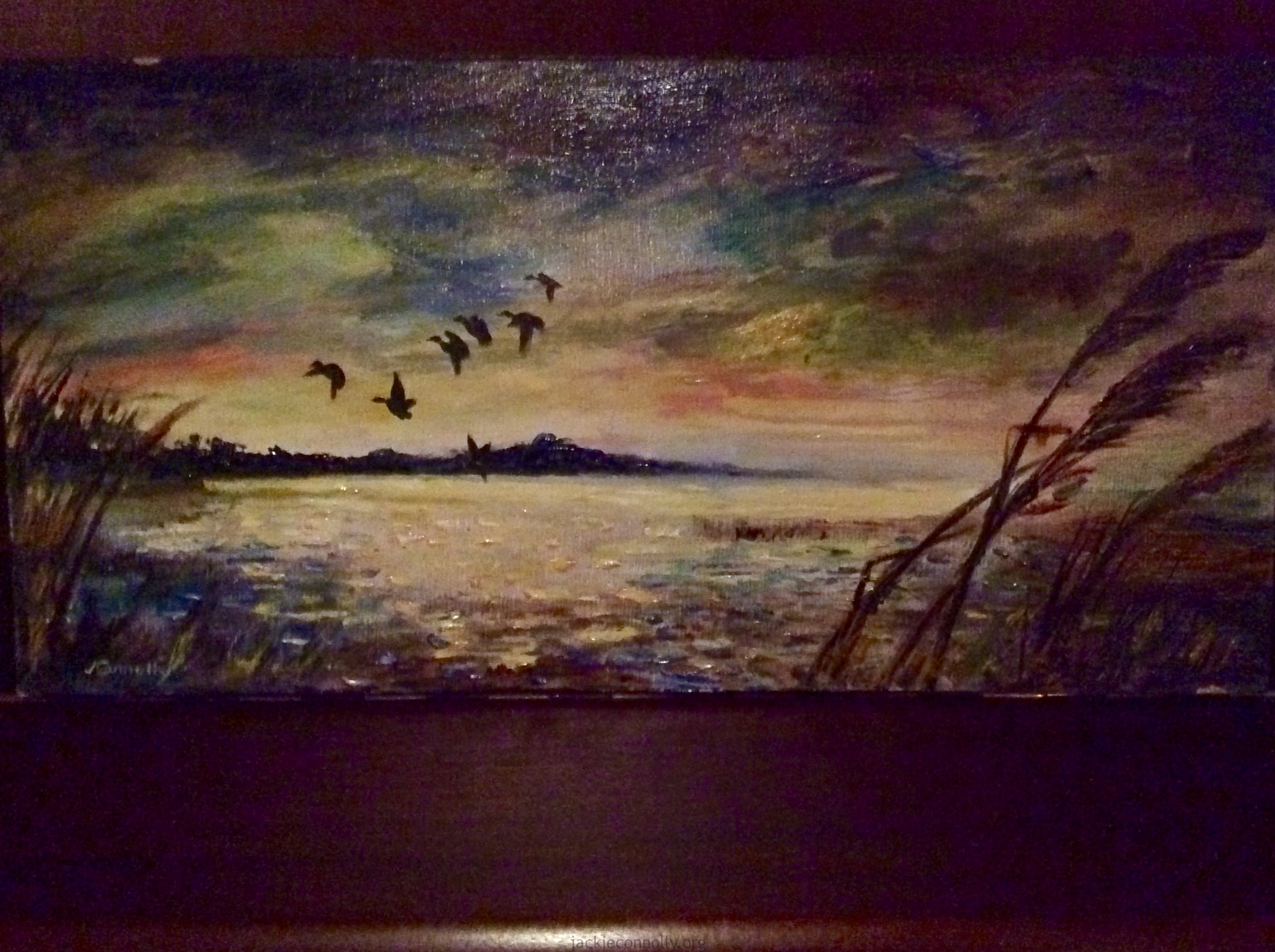 Birds flying over Lough Neagh – Jackie Connolly – The Artist